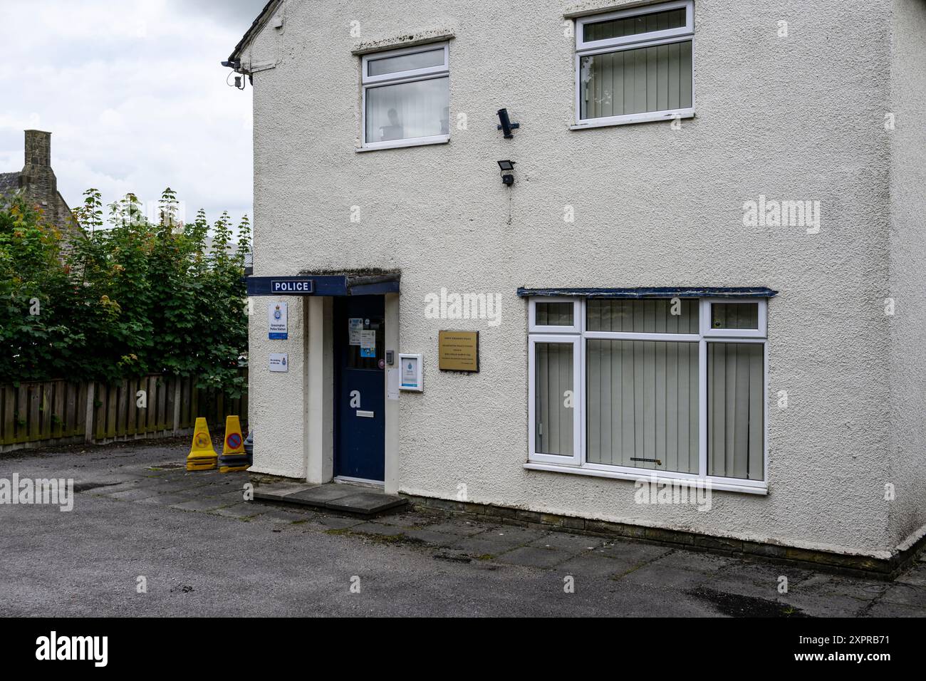 Grassington Yorkshire UK-27 July 2024. Small rural police station with ...