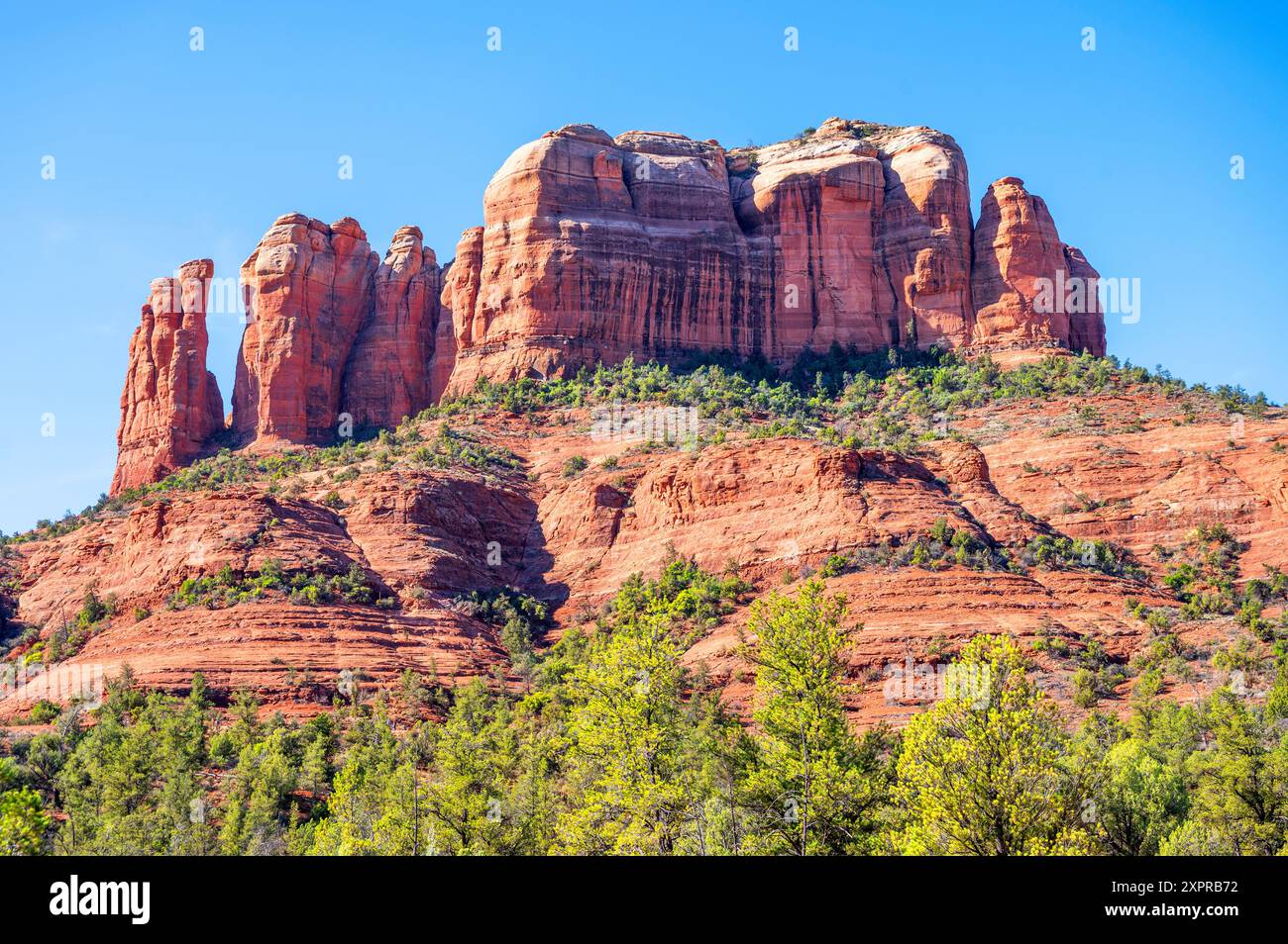 View of Cathedral Rock from Cathedral Rock Trail, Sedona, Arizona, USA ...