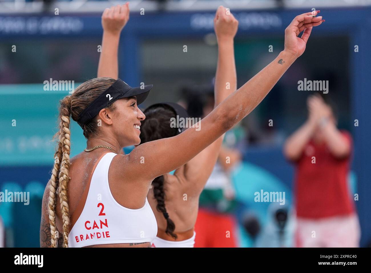 Brandie Wilkerson celebrates after winning her match with Melissa ...
