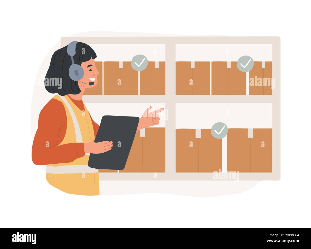 Voice picking isolated cartoon vector illustrations Stock Vector Image ...