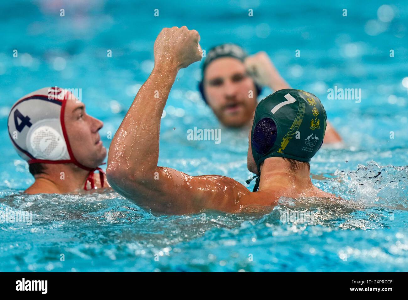 Australia's Luke Pavillard celebrates after scoring a goal during a men ...