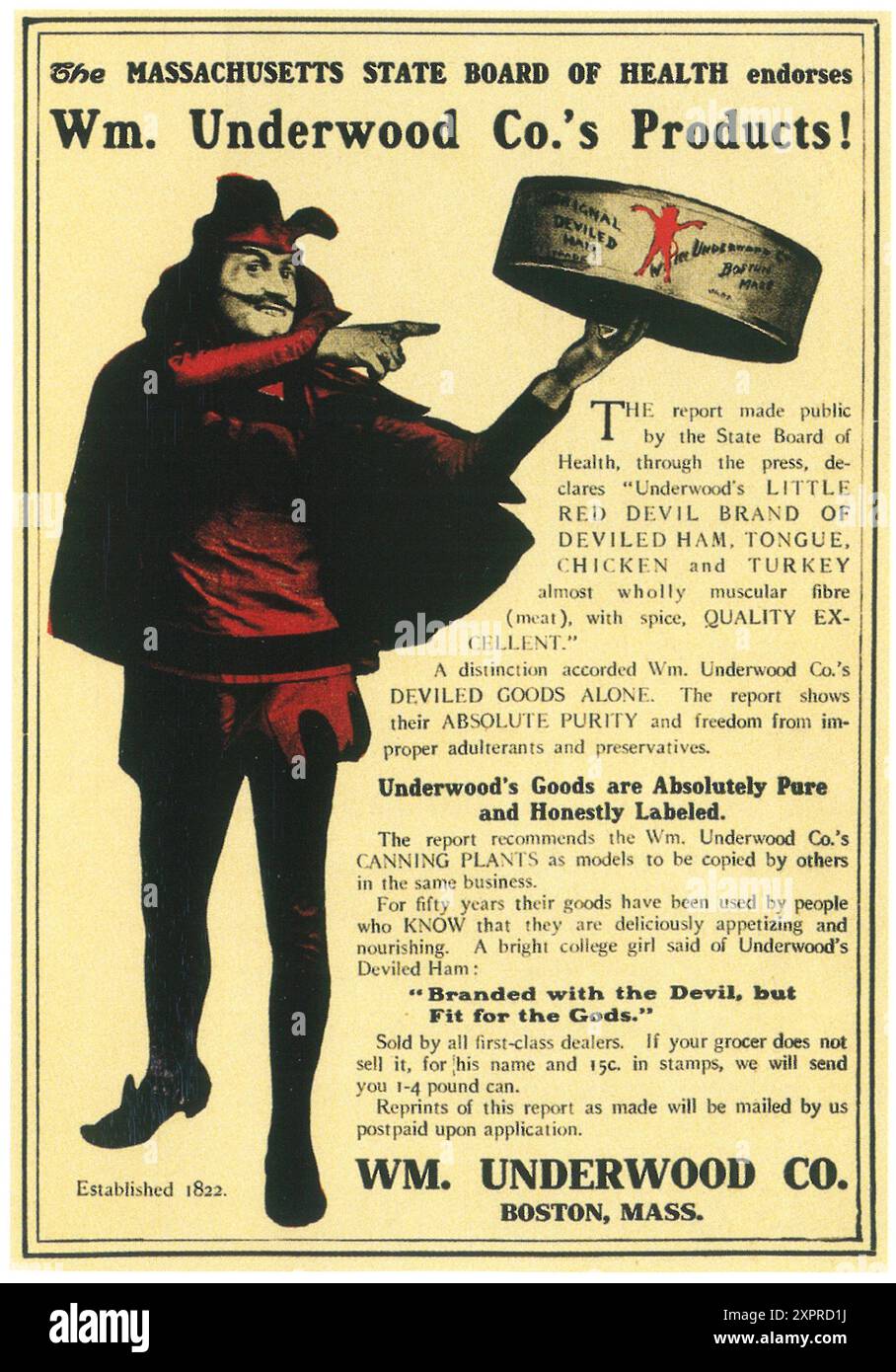 Advertisements 1900s can hi-res stock photography and images - Alamy