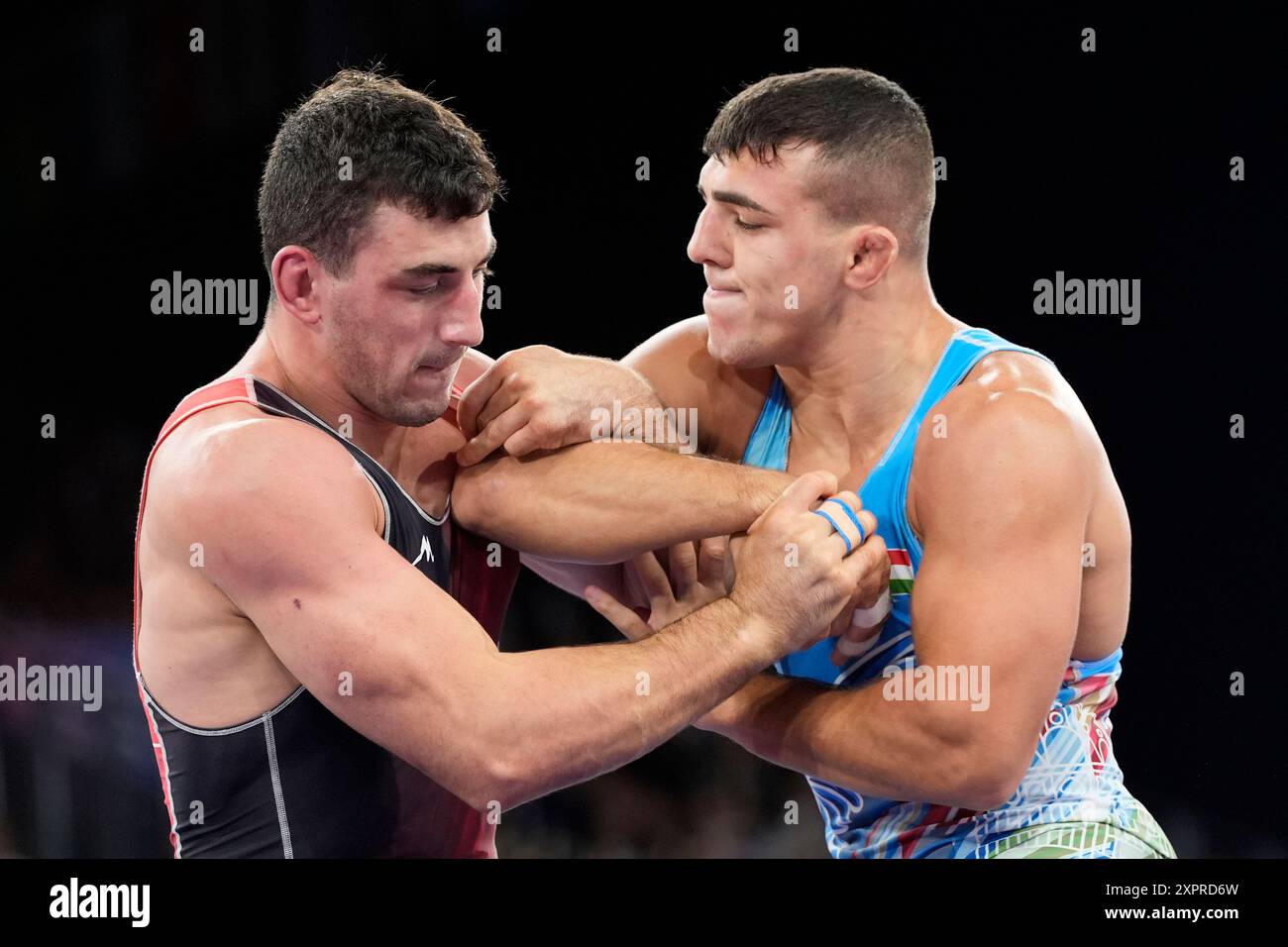 Bulgaria's Semyon Sergeevich Novikov, left, and Hungary's David ...