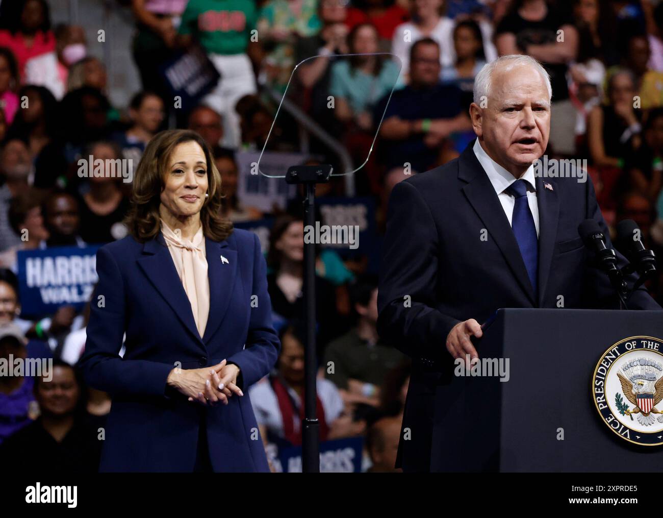 August 6, 2024, Philadelphia, Pa, USA: United States Vice President ...