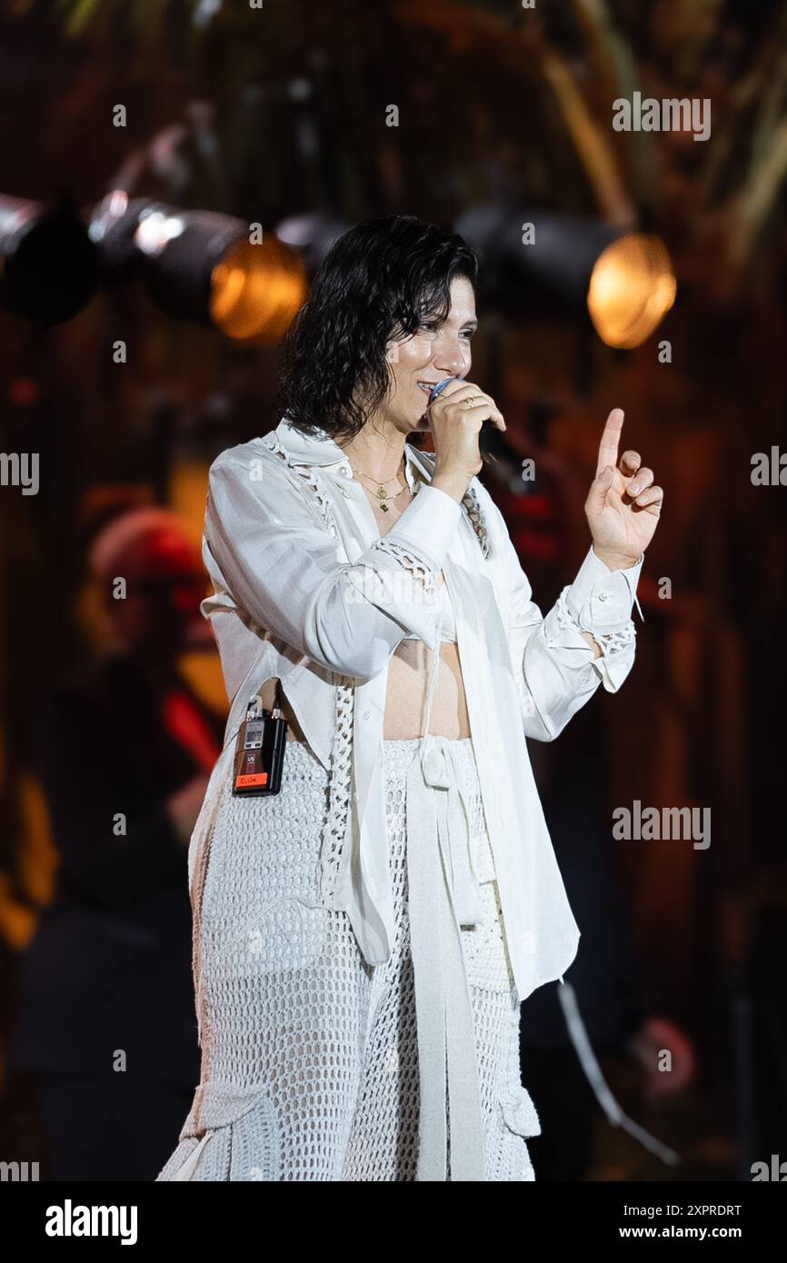 Elisa Toffoli performs live at the Piazza del Plebiscito for the ...