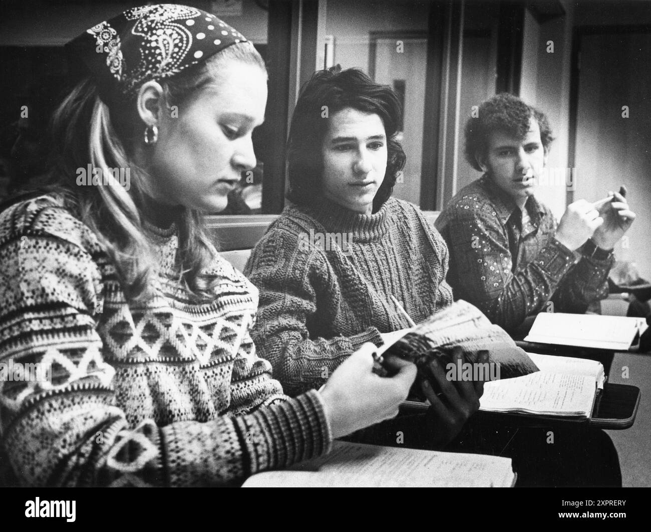 ©1975 college students studying German language at the University of ...