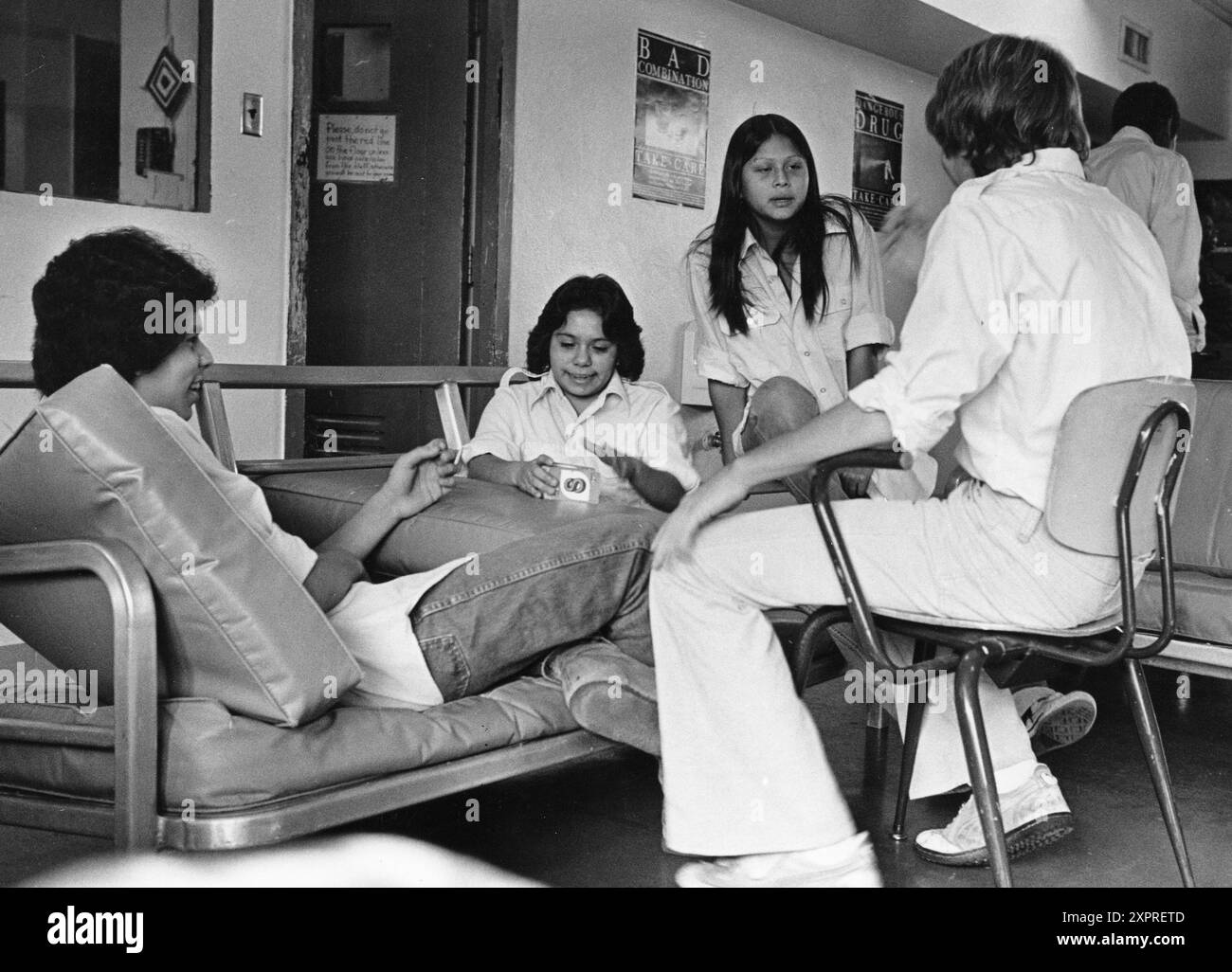 Children in detention facility Black and White Stock Photos & Images ...