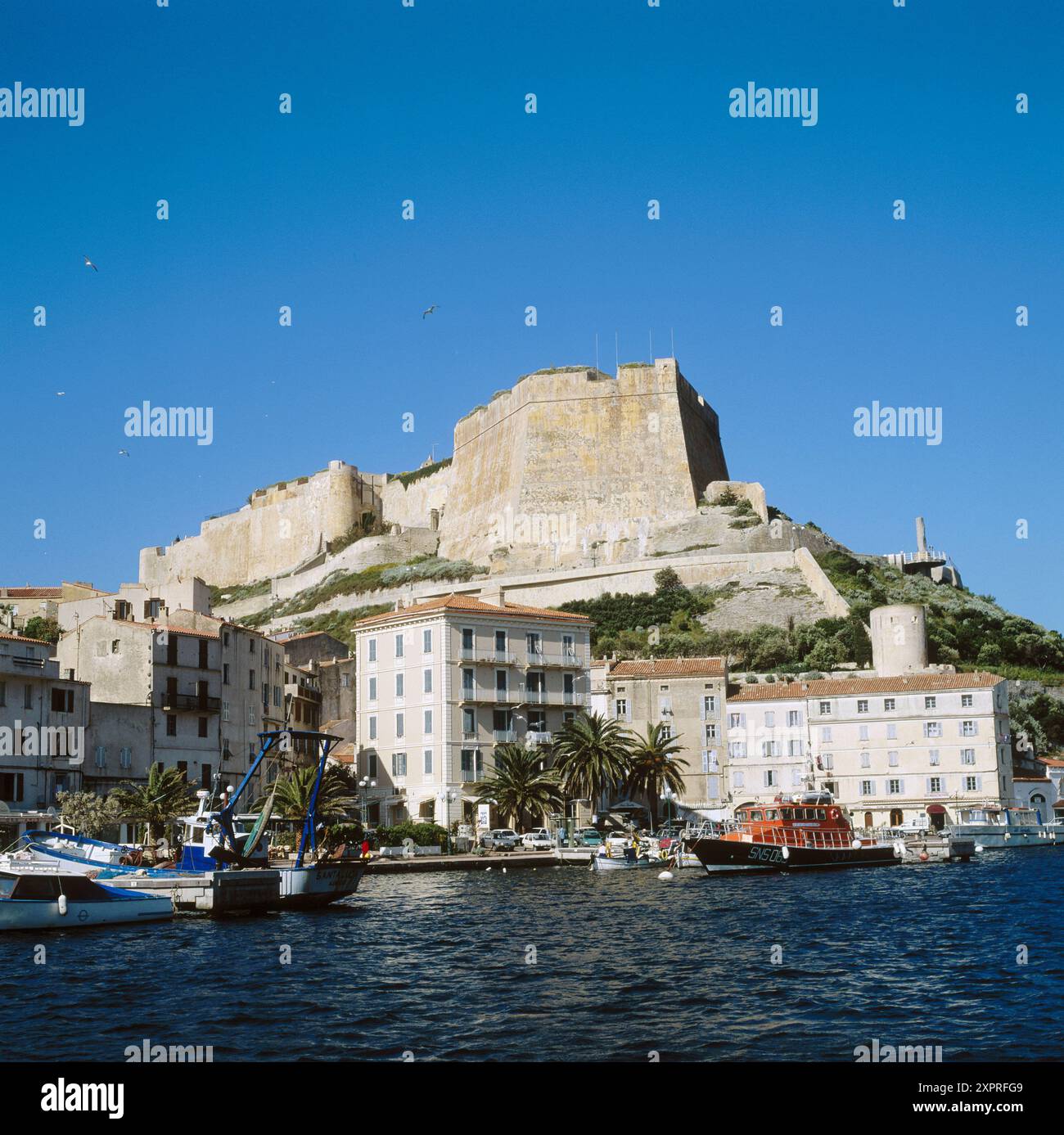 Bastion de L Etendard, Bonifacio, Corsica Island. France Stock Photo ...