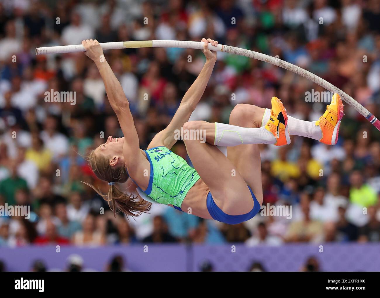 Paris, France. 7th Aug, 2024. Tina Sutej of Slovenia competes during ...