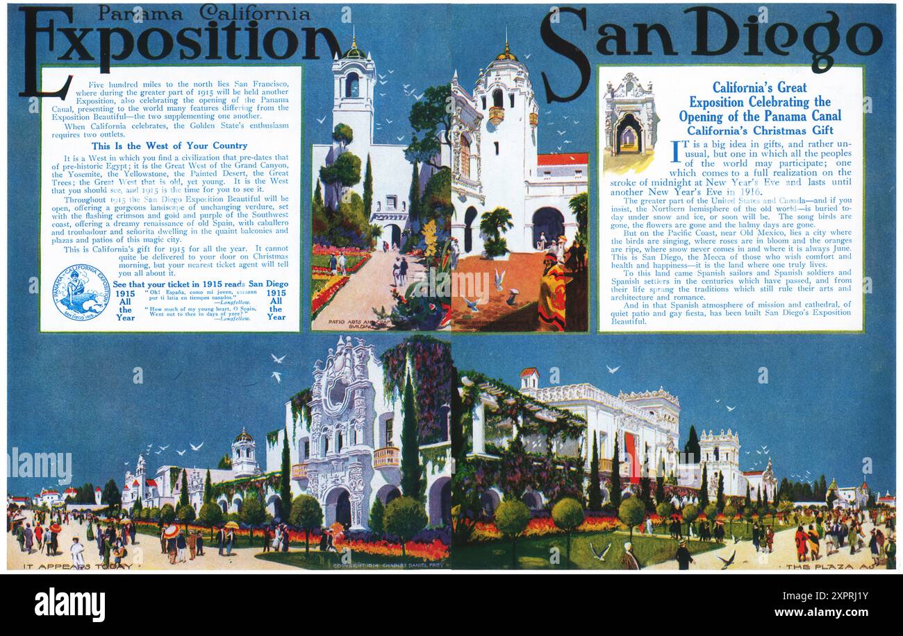 1914 Panama California International Exposition ad - "Celebrating the ...