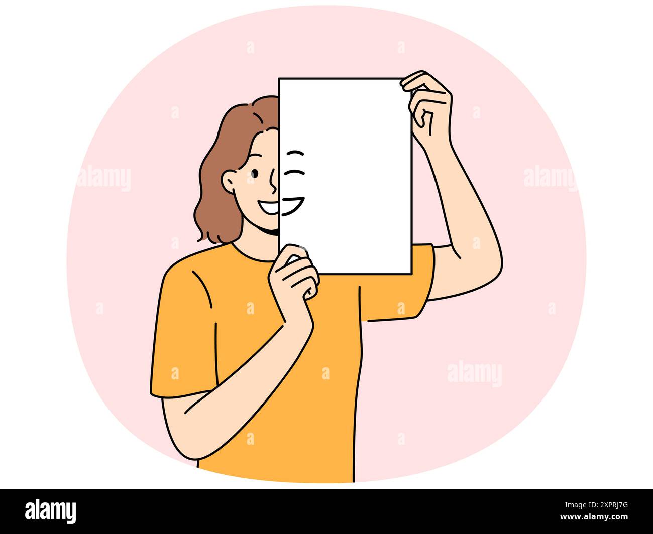 Good looking female in Stock Vector Images - Alamy