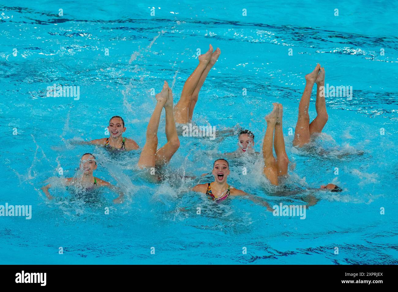 Team Australia competes in the team acrobatic routine of artistic ...