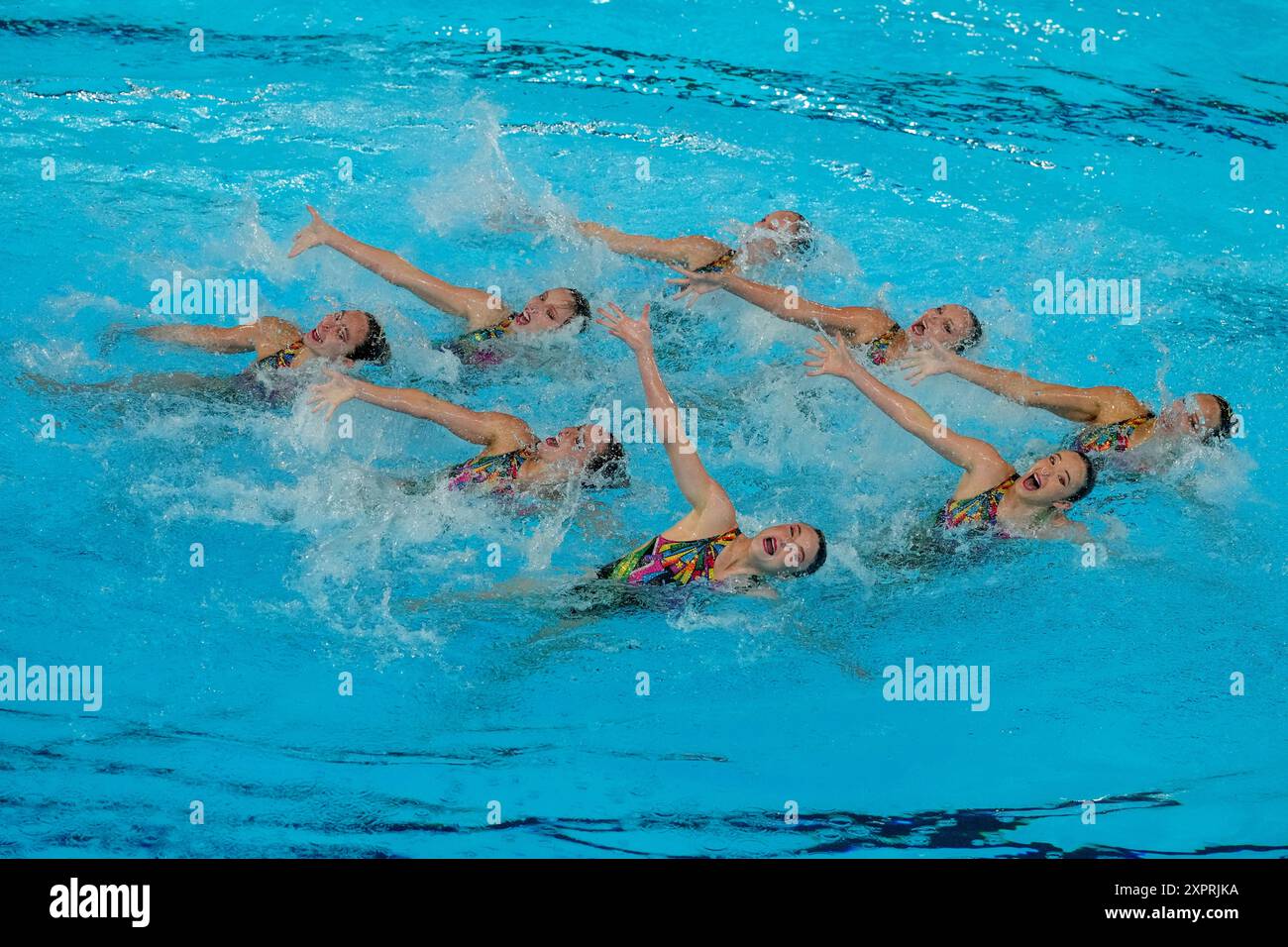 Team Australia competes in the team acrobatic routine of artistic ...