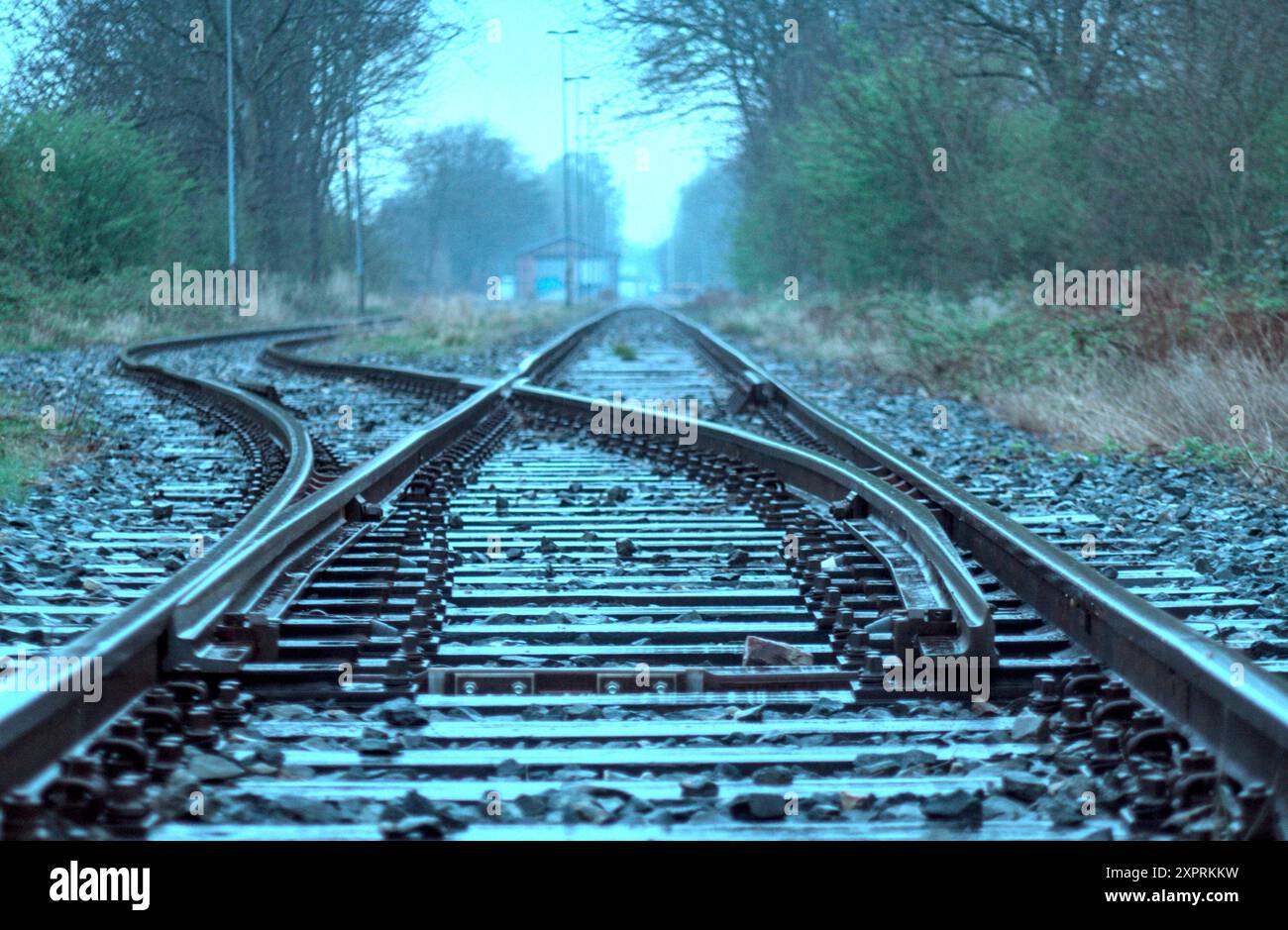 Train tracks aerial view earth hi-res stock photography and images - Alamy