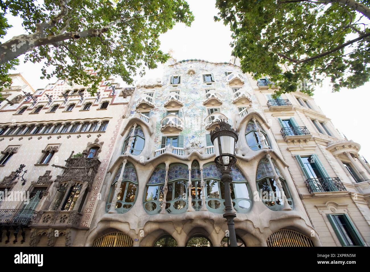 Barcelona gaudi casa batllo patio hi-res stock photography and images - Alamy