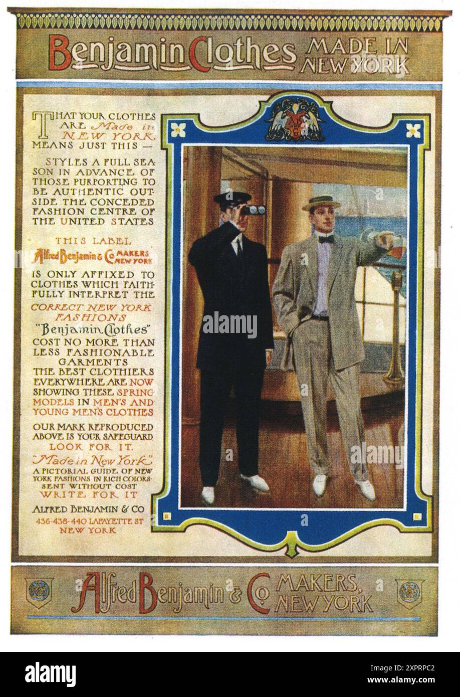 Vintage adverts clothes hi-res stock photography and images - Alamy