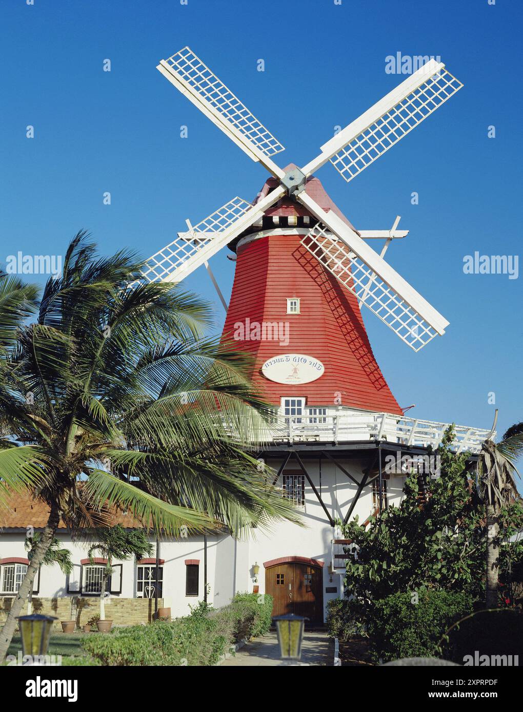 Red windmill in aruba hi-res stock photography and images - Alamy