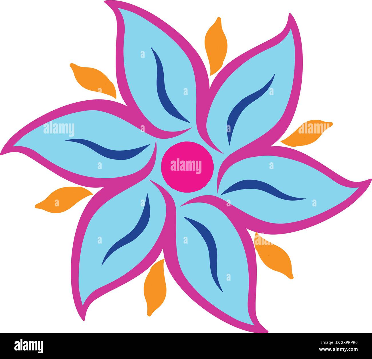 Flower Petal Vector Art Illustration Stock Vector Image & Art - Alamy