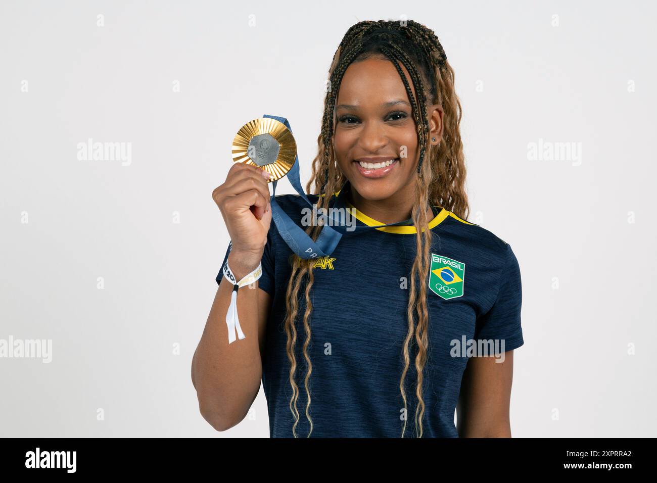 Brazil's artistic gymnastics women's team bronze medallist, Rebeca ...