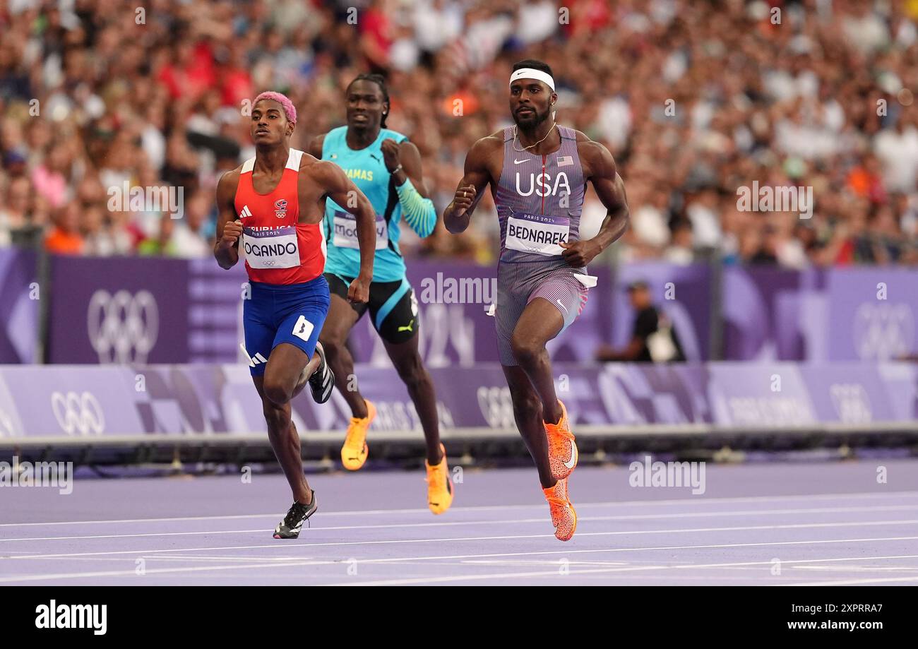 USA's Kenny Bednarek wins his Men's 200m Semi Final at the Stade de ...