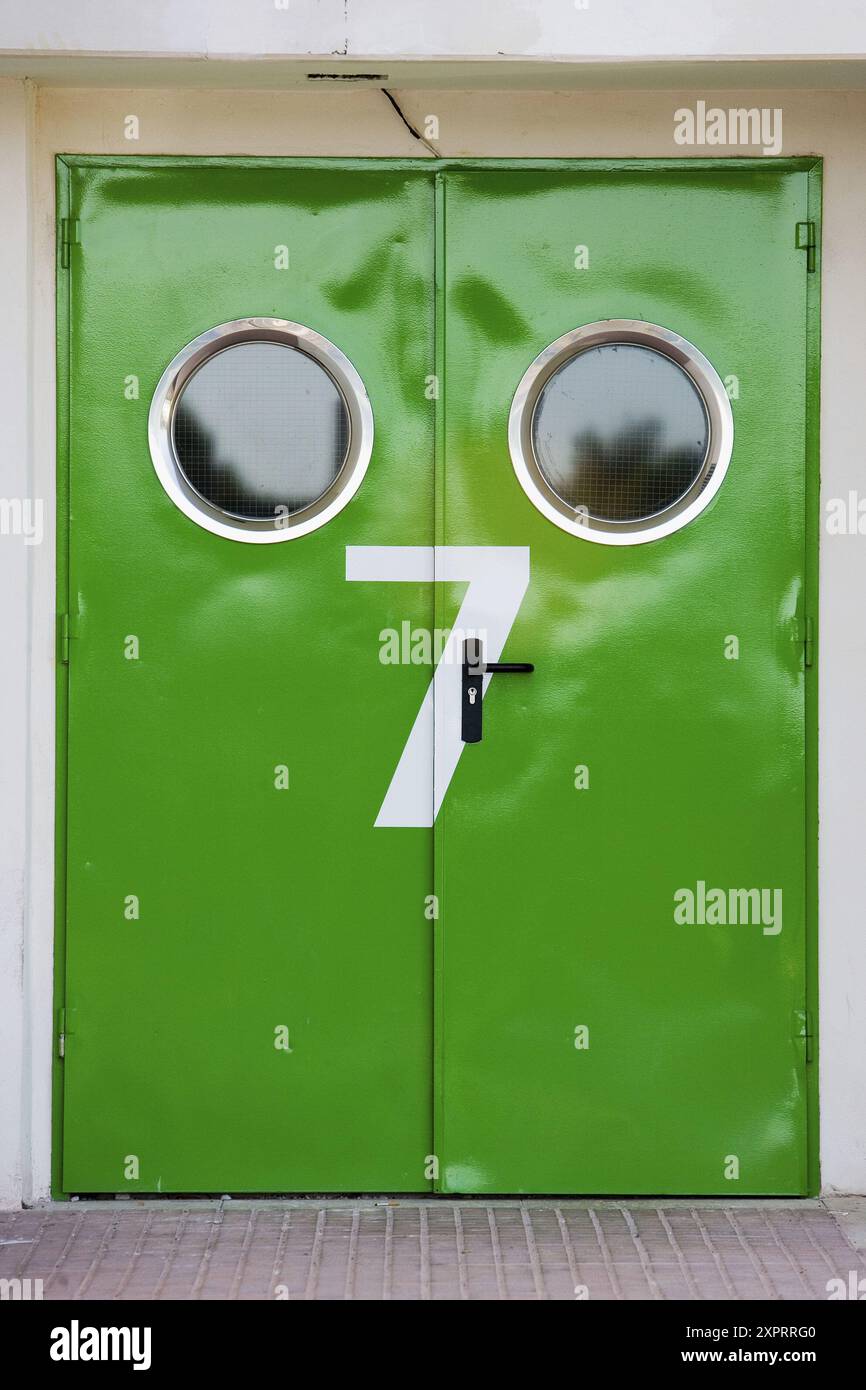 Door Number 7 Stock Photo - Alamy