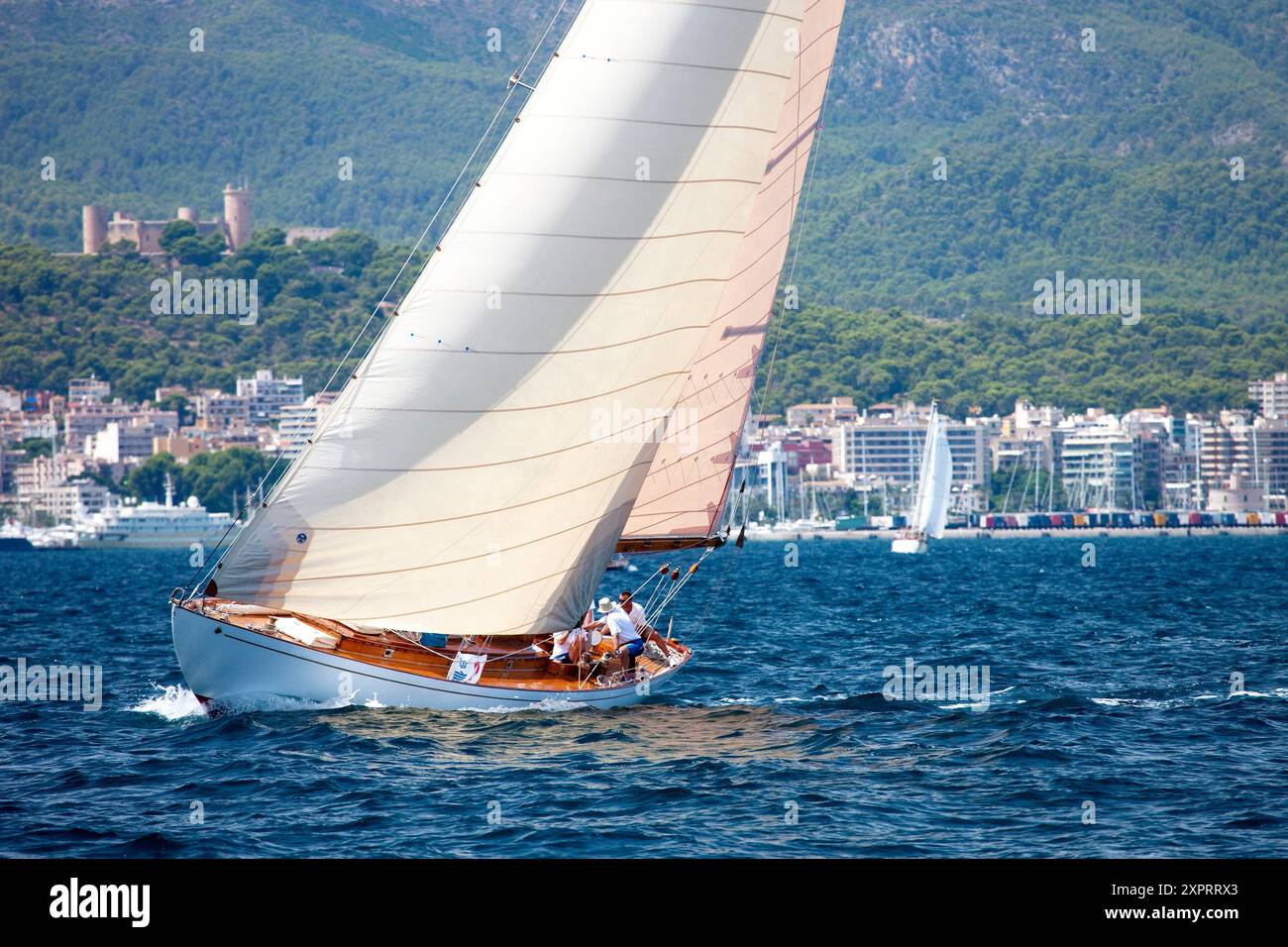 Mallorca classic wooden yachts hi-res stock photography and images - Alamy