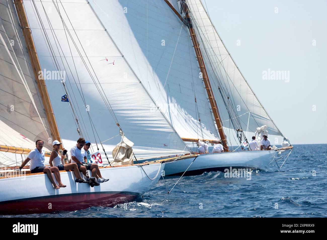 Mallorca classic wooden yachts hi-res stock photography and images - Alamy