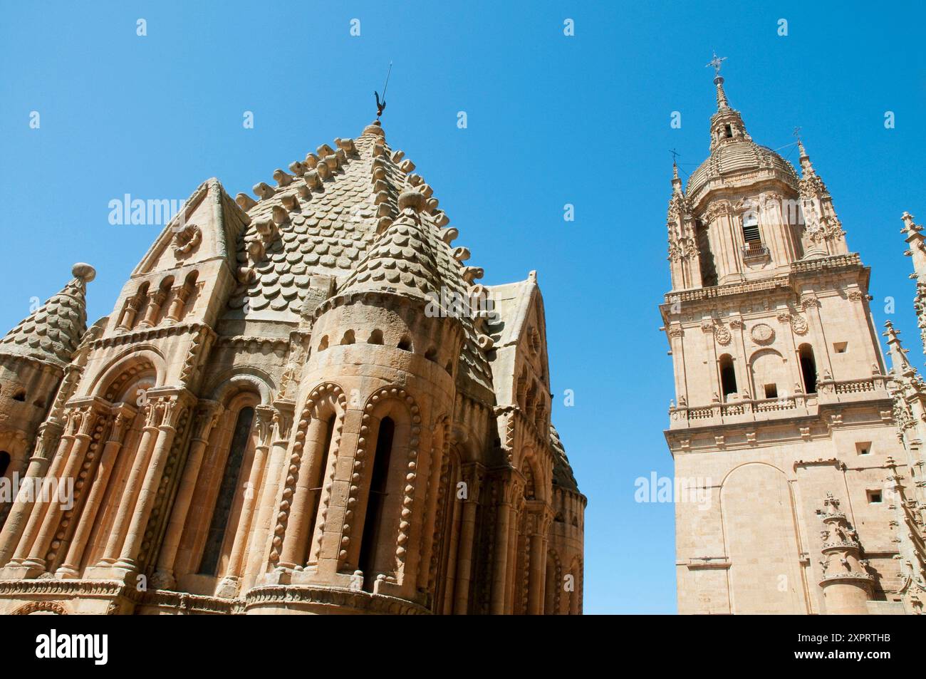 Towers of the cathedral Salamanca Castile Leon Spain Stock Photo - Alamy