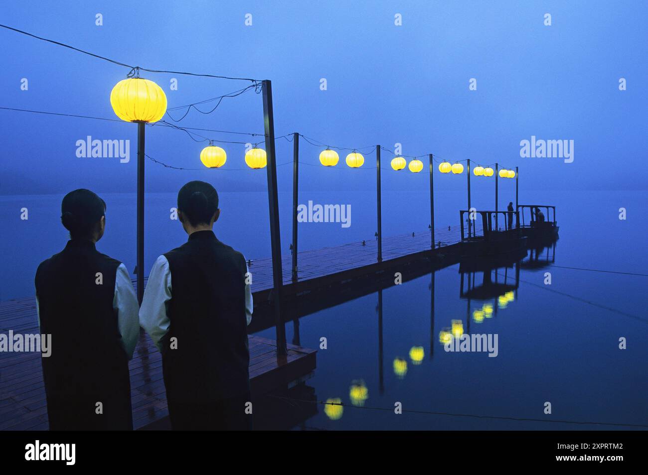 Sun Moon Lake, the largest natural lake in ancient Taiwan Formosa ...