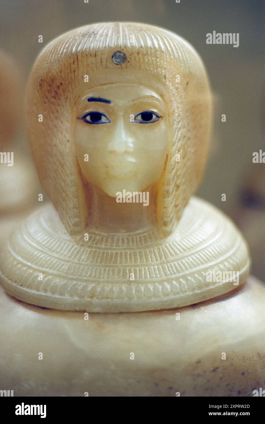canopic jar, Museum of Egyptian Antiquities, Cairo, Egypt, Africa Stock ...