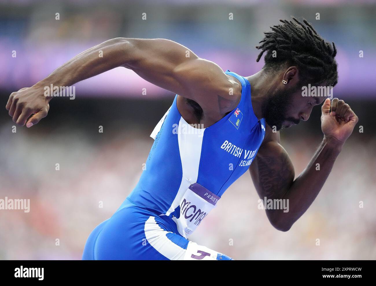 Paris, France. 7th Aug, 2024. Kyron McMaster of British Virgin Islands ...