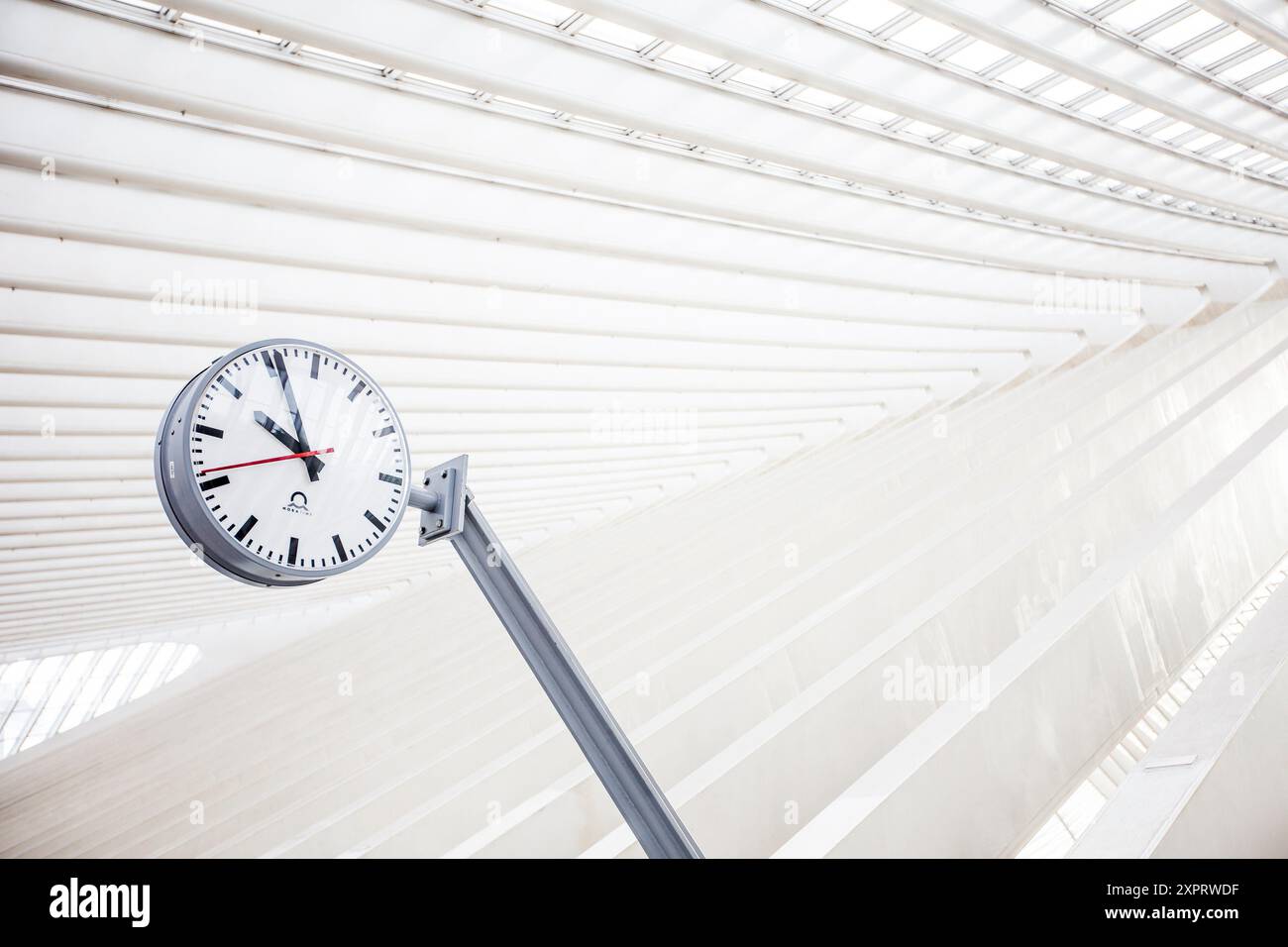 Clock of Liège-Guillemins central station, designed by architect ...