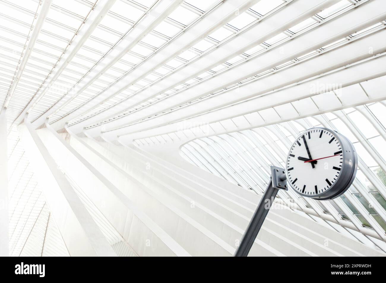 Clock of Liège-Guillemins central station, designed by architect ...