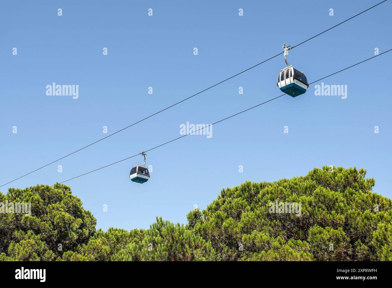 Cable car construction in Lisbon, Portugal, Europe Stock Photo - Alamy