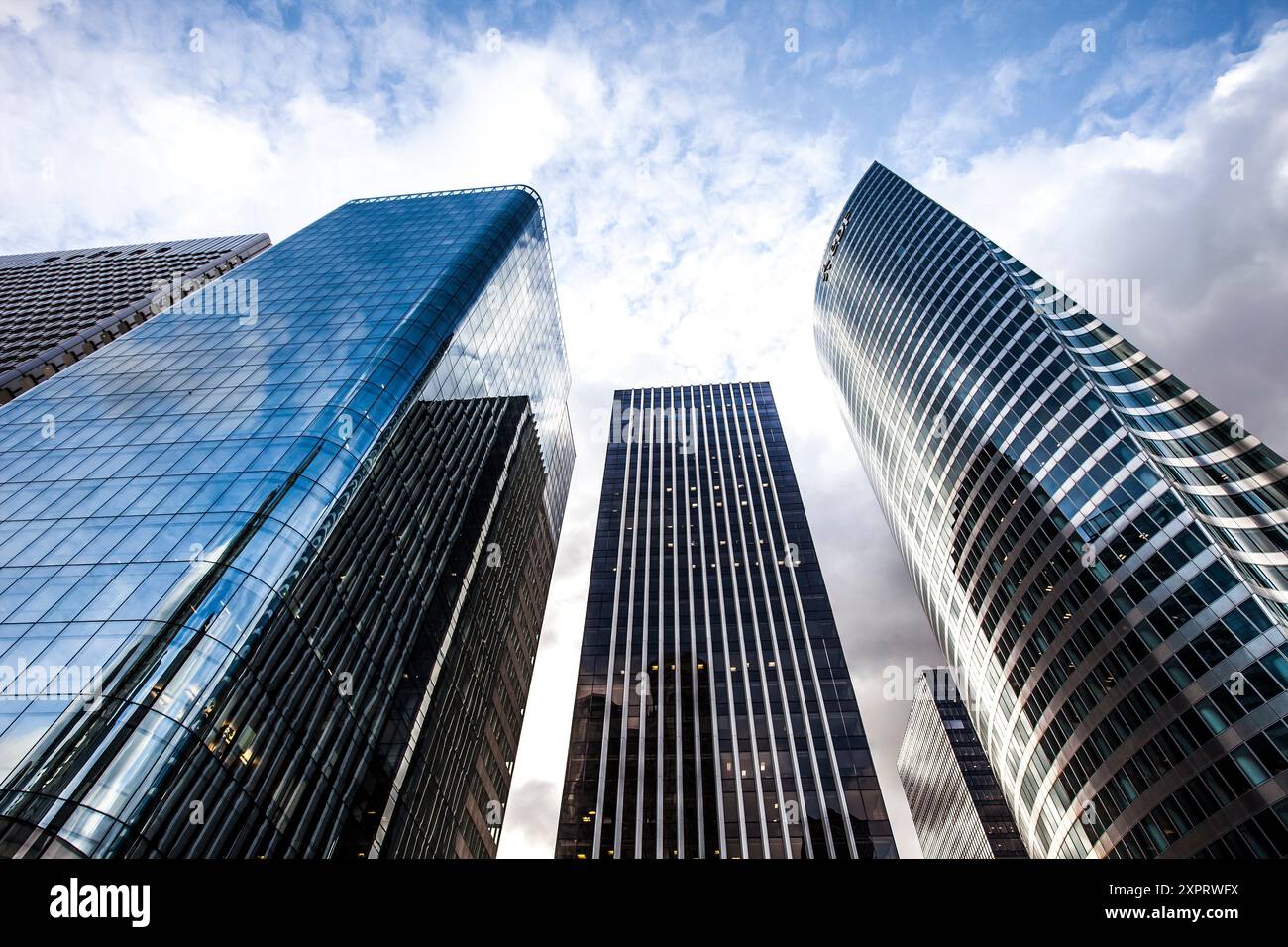 Ariane, Tour EDF and Tour Opus12 at Paris-La Défense, France Stock ...