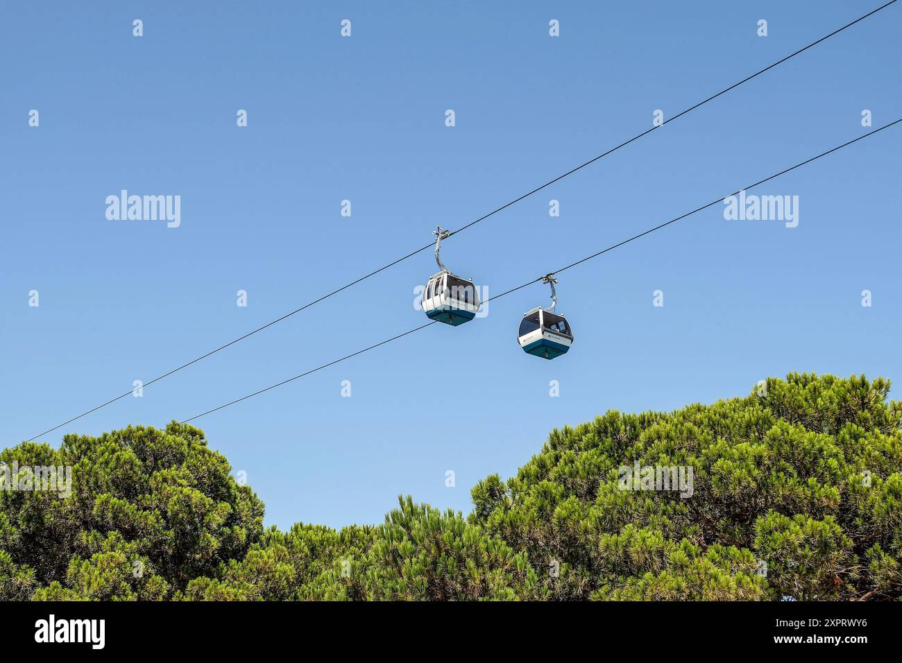Cable car construction in Lisbon, Portugal, Europe Stock Photo - Alamy