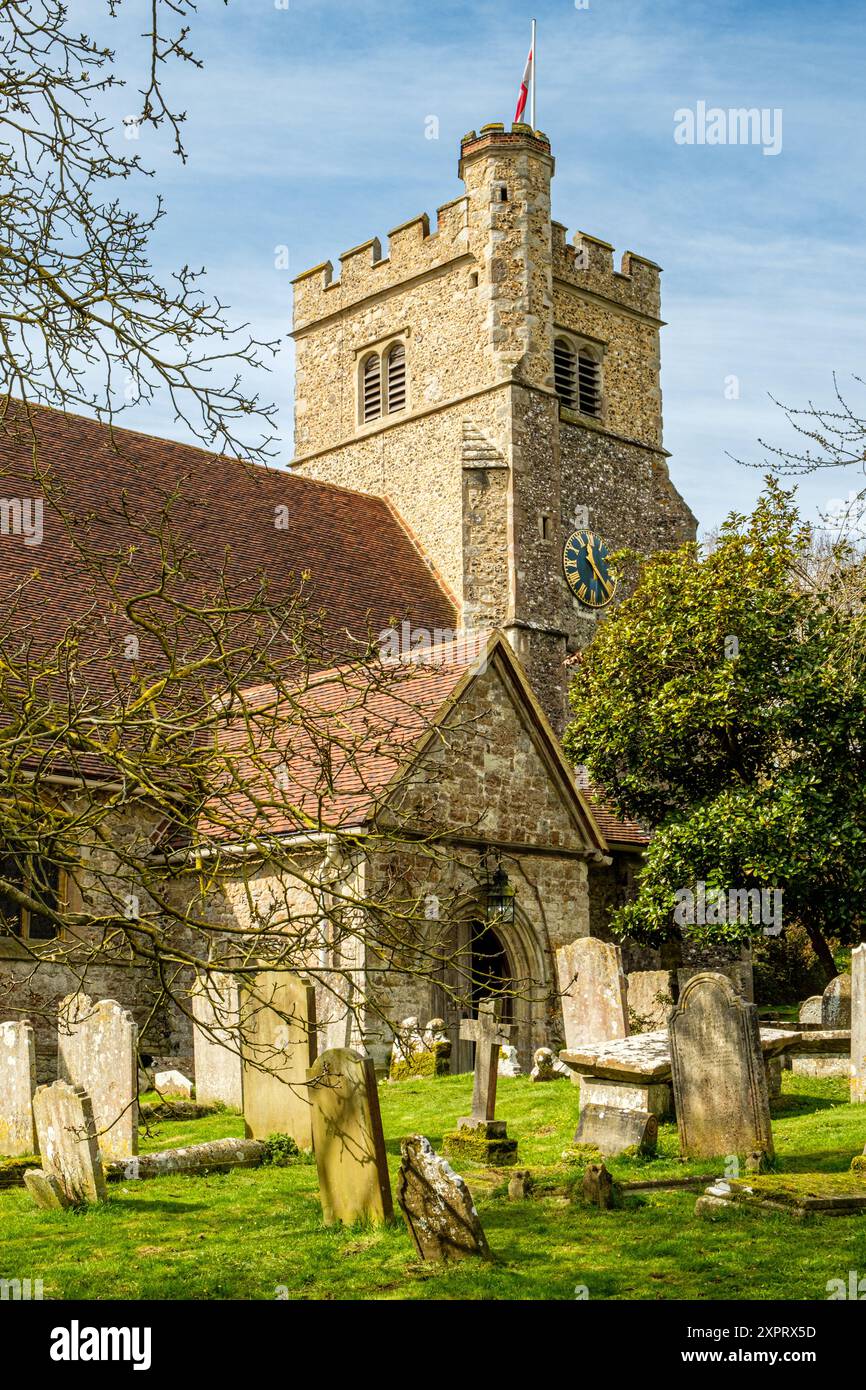 St Peter and St Paul Church, Butchers Hill, Shorne, Kent Stock Photo ...