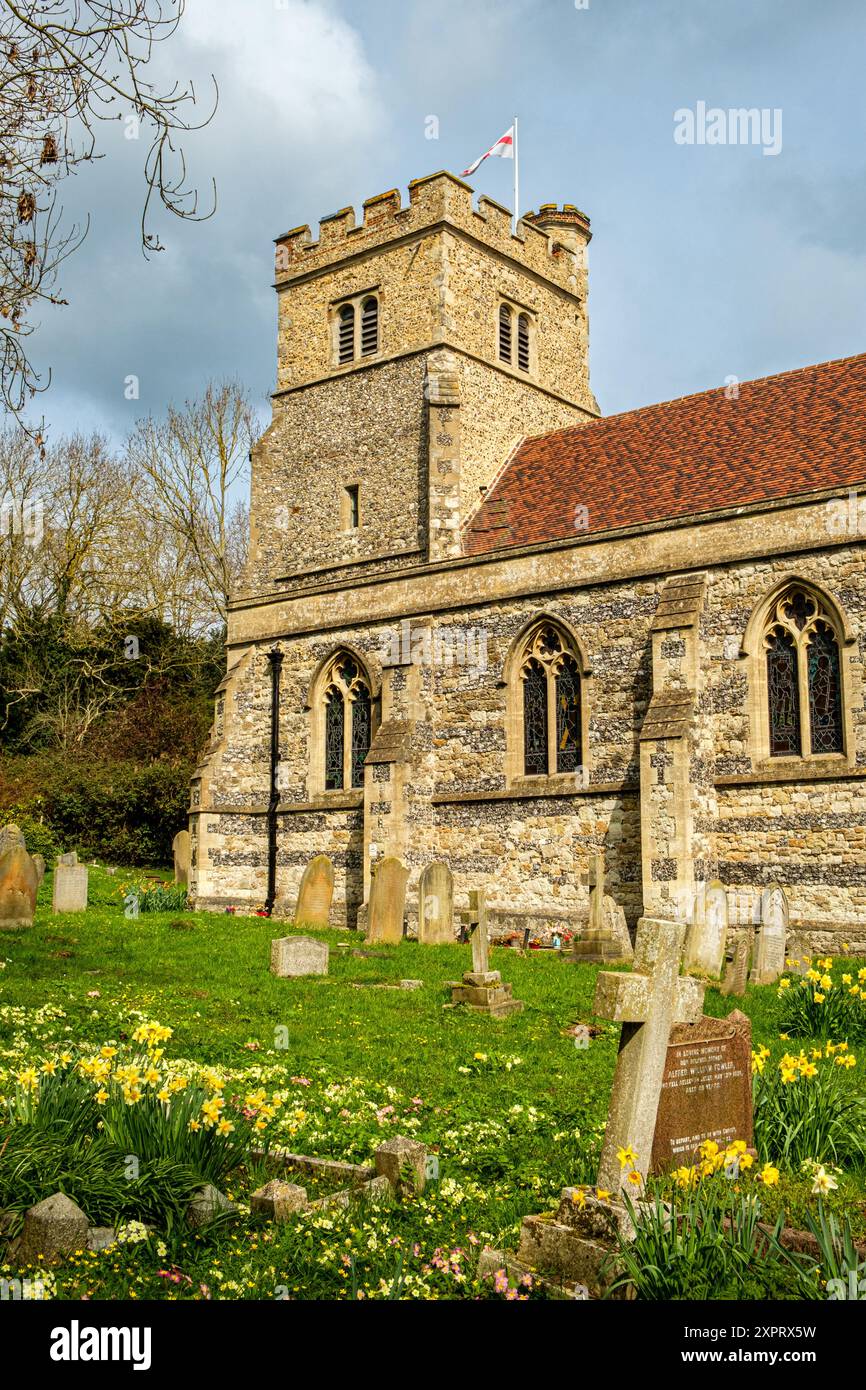 St Peter and St Paul Church, Butchers Hill, Shorne, Kent Stock Photo ...