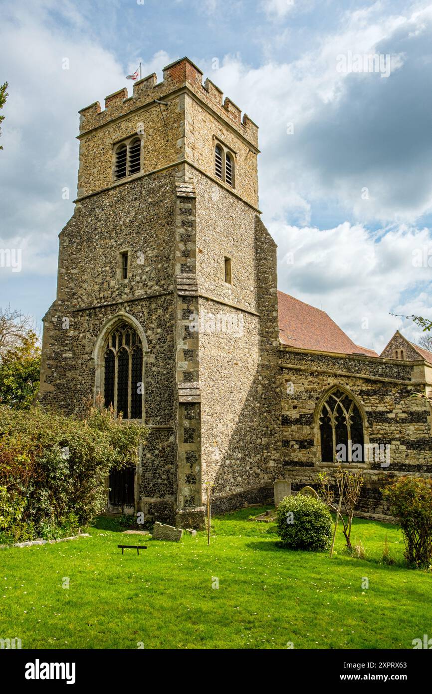 St Peter and St Paul Church, Butchers Hill, Shorne, Kent Stock Photo ...