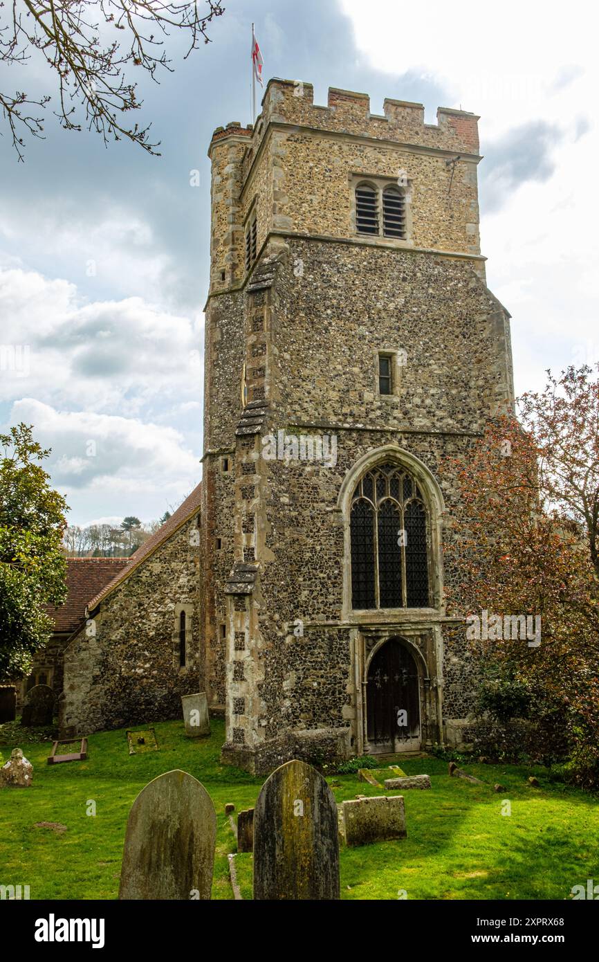 St Peter and St Paul Church, Butchers Hill, Shorne, Kent Stock Photo ...