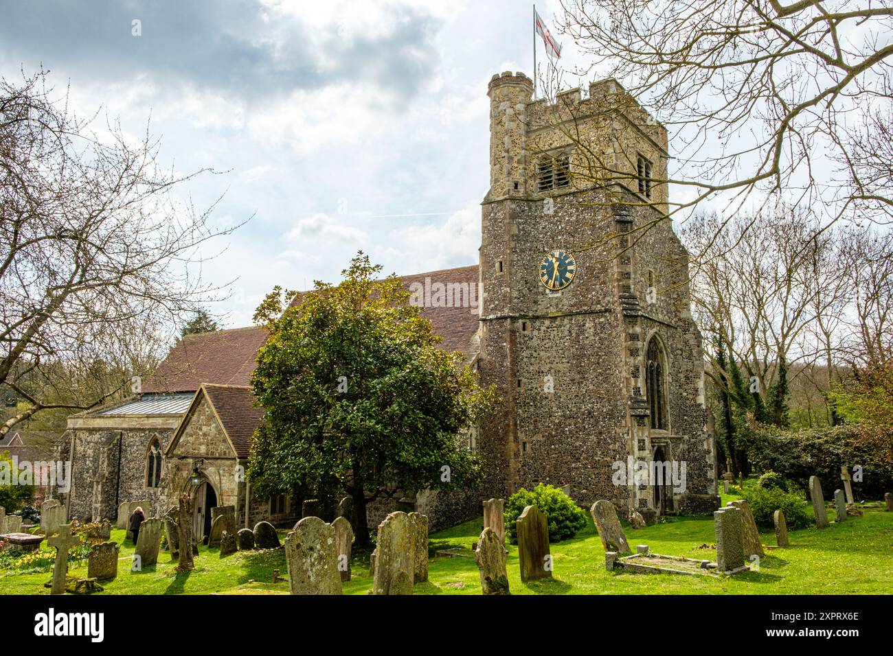 St Peter and St Paul Church, Butchers Hill, Shorne, Kent Stock Photo ...
