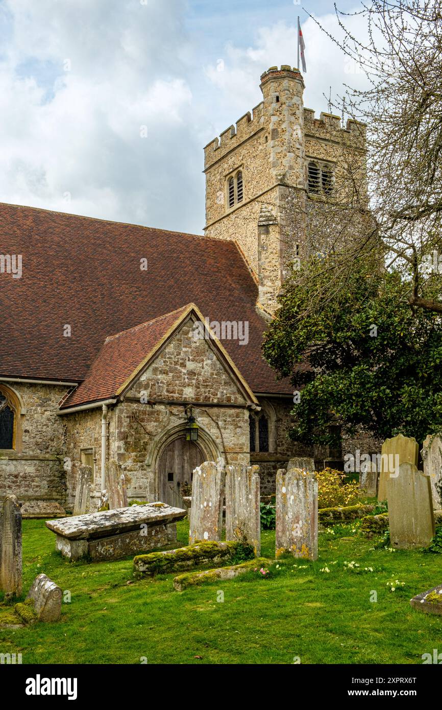St Peter and St Paul Church, Butchers Hill, Shorne, Kent Stock Photo ...