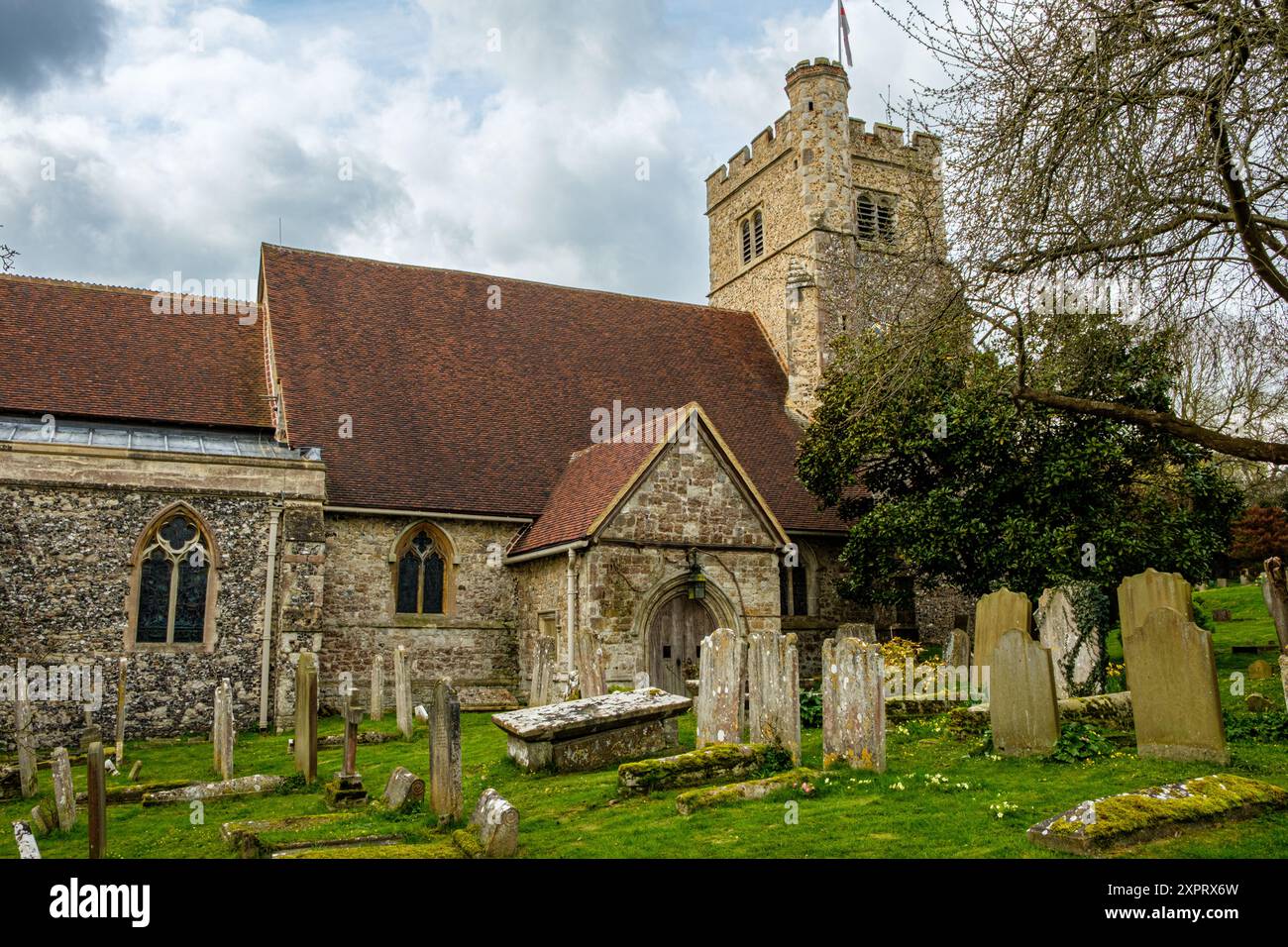 St Peter and St Paul Church, Butchers Hill, Shorne, Kent Stock Photo ...