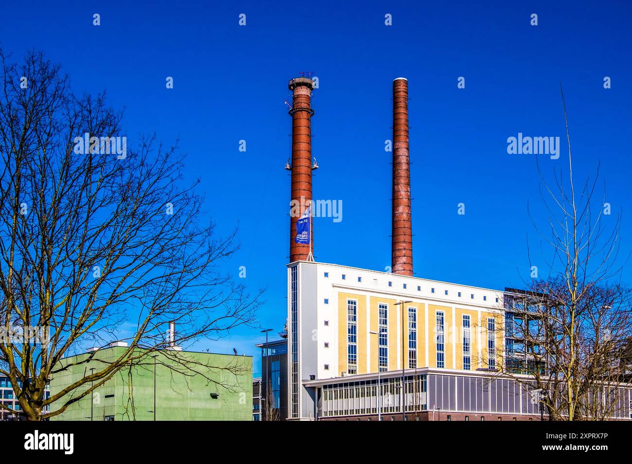 Biomass power plant at the industrial park Strijp T in district Strijp ...