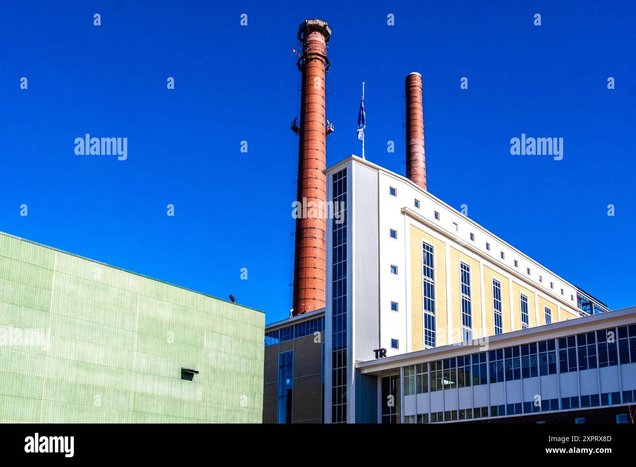 Biomass power plant at the industrial park Strijp T in district Strijp ...