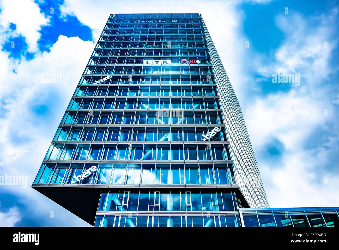 Modern architecture at the Kennedy Square in Eindhoven,The Netherlands ...