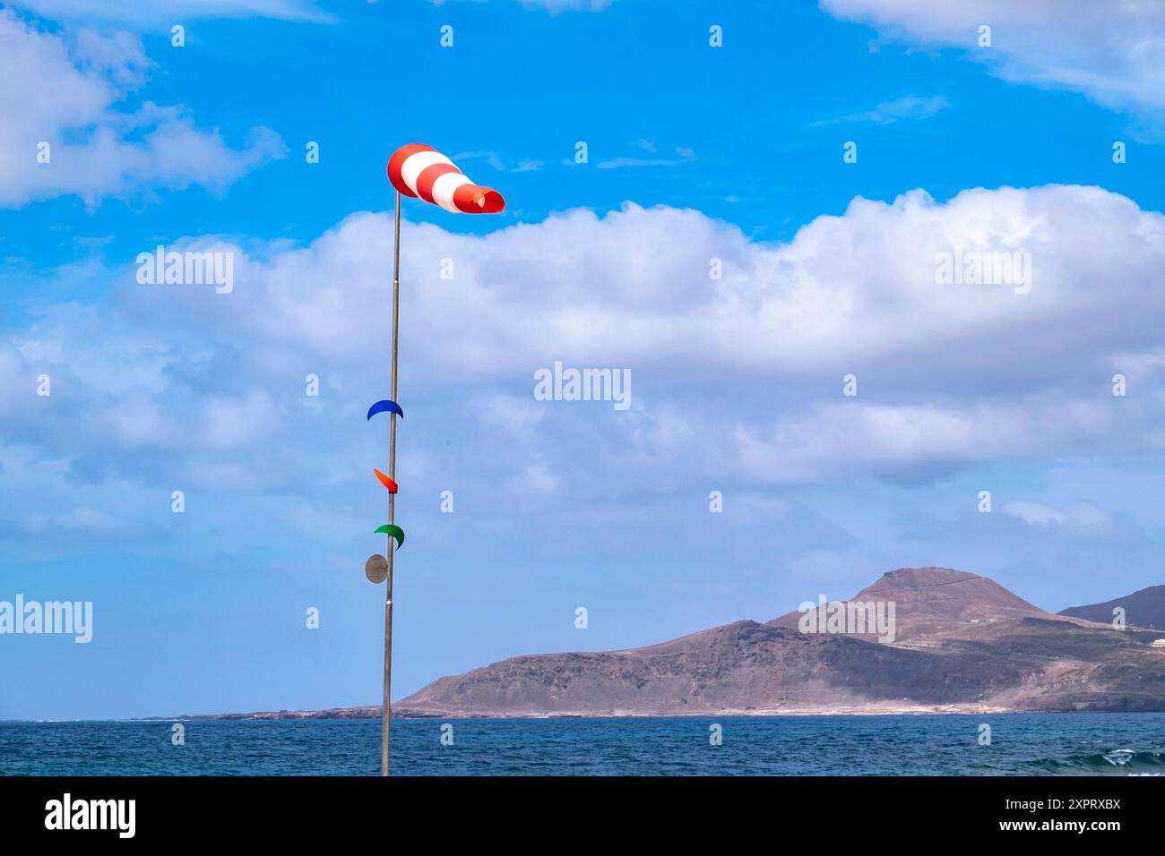 Windsock showing the wind direction but also the wind force in the ...