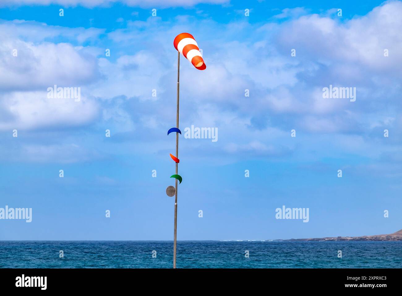 Windsock showing the wind direction but also the wind force in the ...