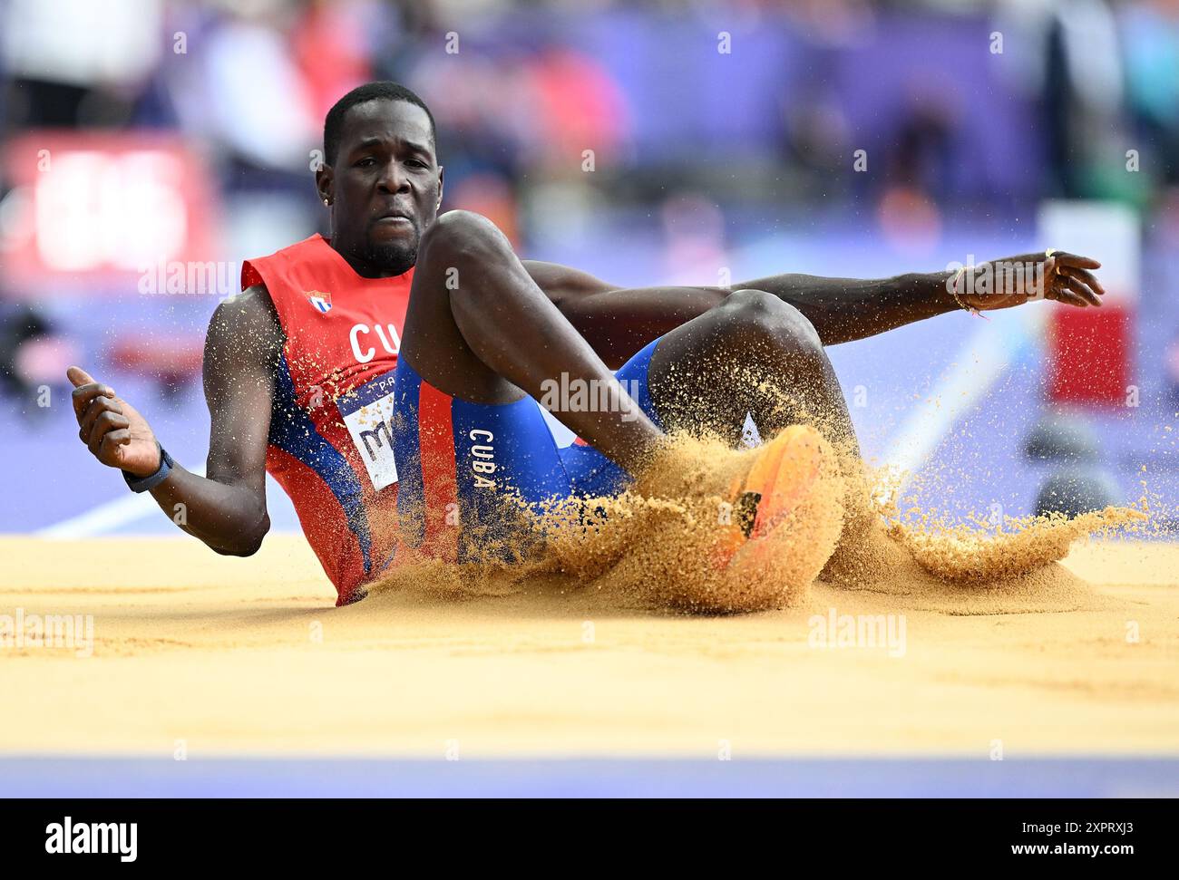 Paris, France. 7th Aug, 2024. Lazaro Martinez of Cuba competes during ...