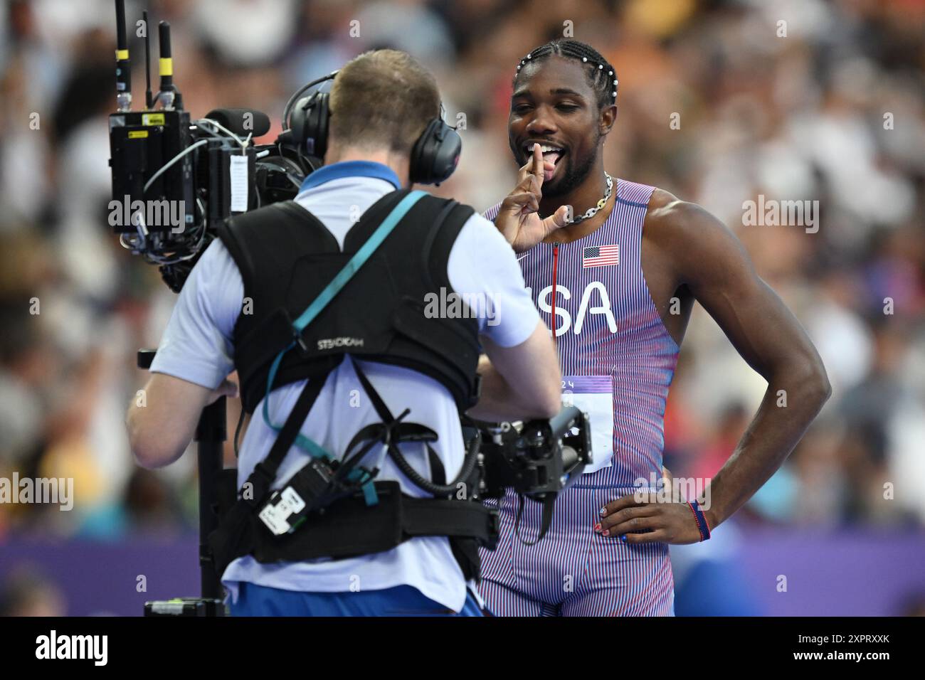 Noah lyles paris olympics hi-res stock photography and images - Alamy